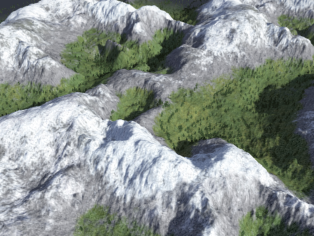 OpenGL 4.0 – Mountains demo released – RasterGrid